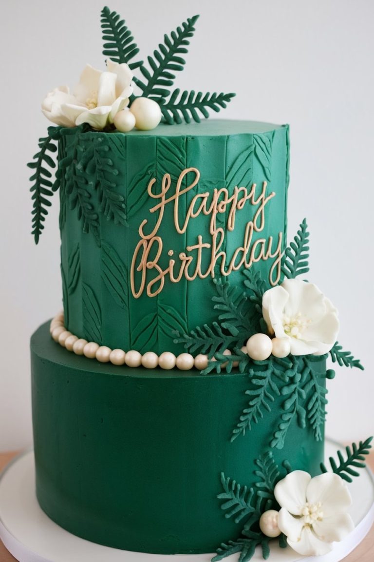 11 Birthday Cake Aesthetic Green Ideas - Emma's Cake Studio
