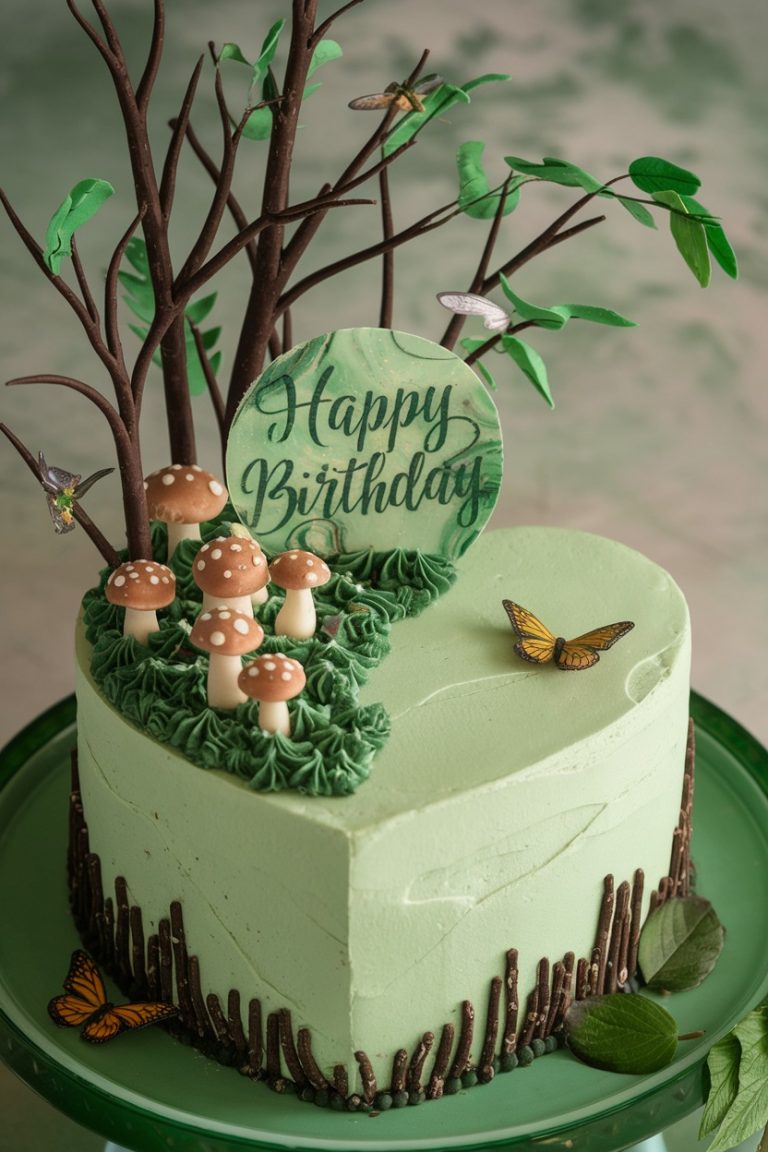 11 Birthday Cake Aesthetic Green Ideas - Emma's Cake Studio