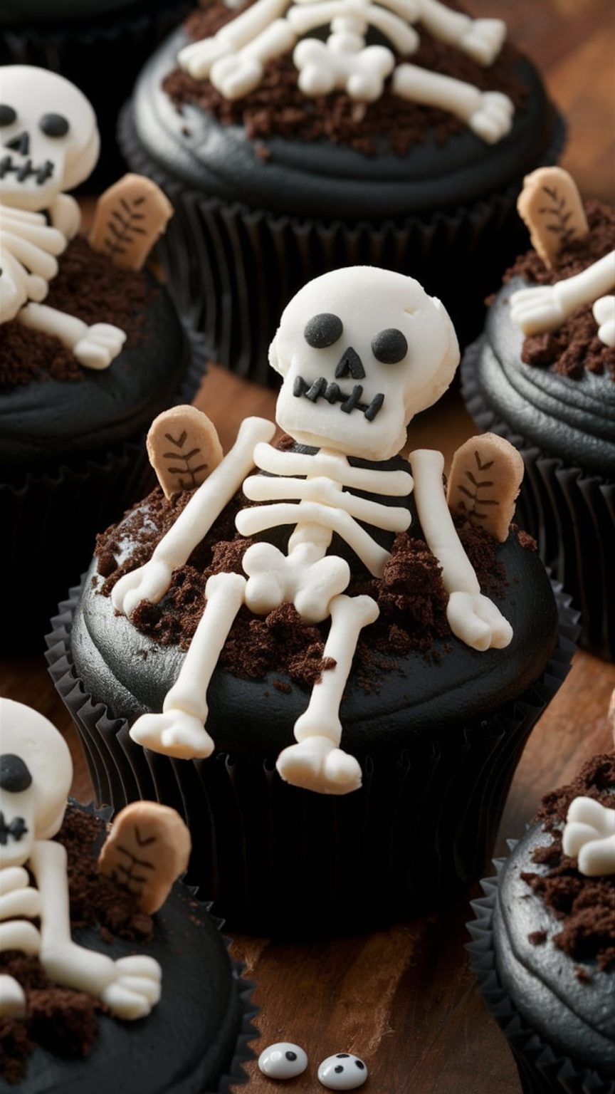 Skeleton Cupcakes: Spooky Halloween Treat - Emma's Cake Studio