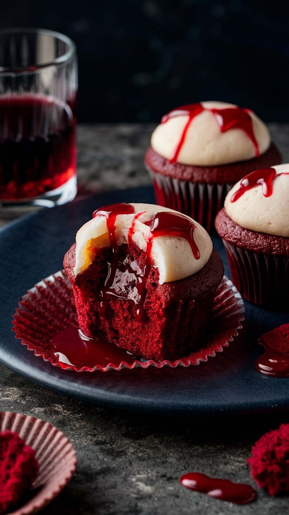 Vampire Bite Halloween Cupcakes: A Spooky Delight with a Deliciously ...