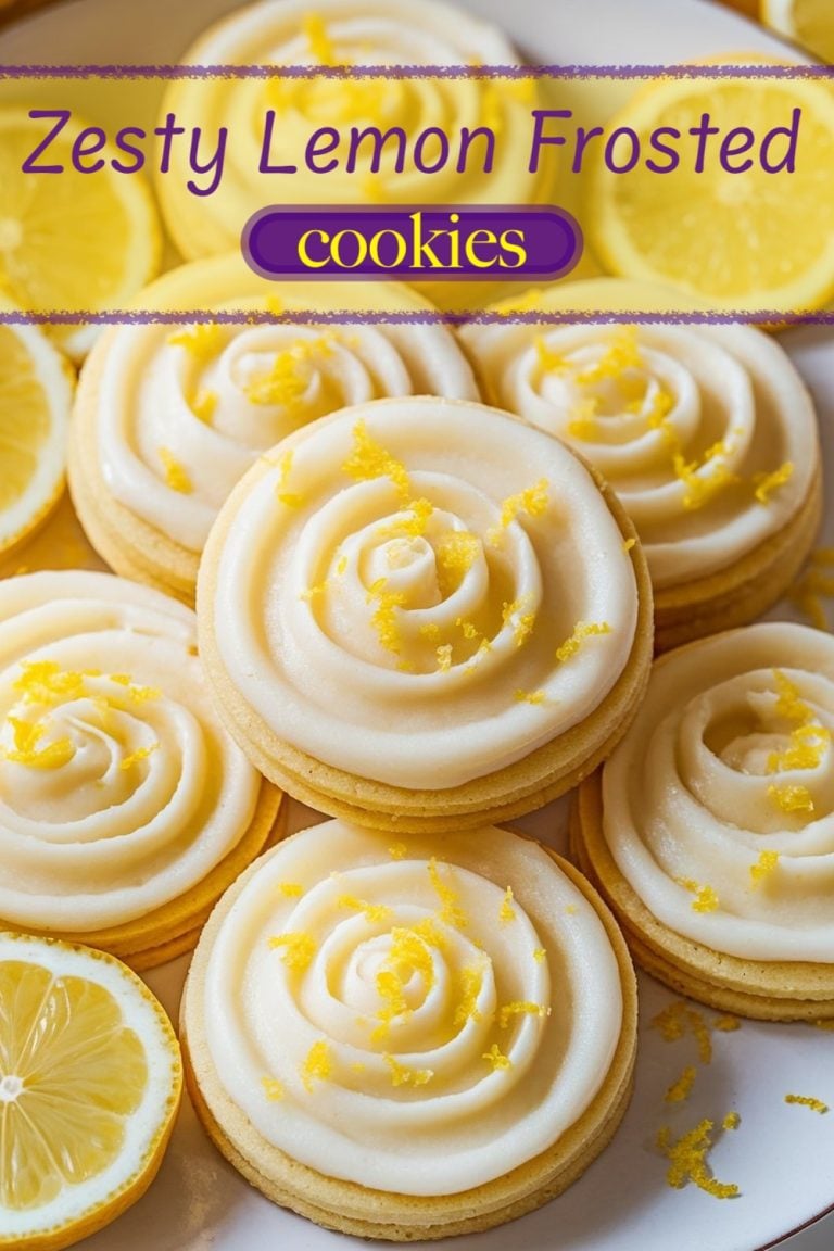 Zesty Lemon Frosted Cookies Recipe - Emma's Cake Studio