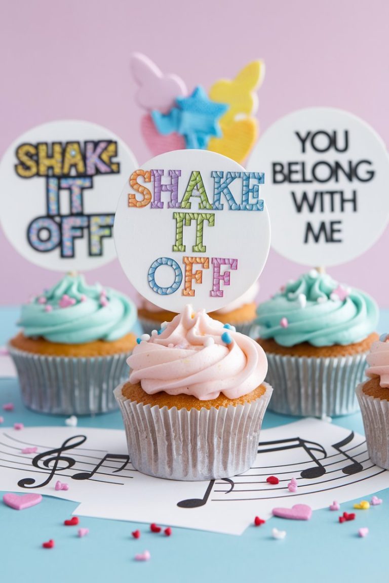 12 Taylor Swift Cupcakes: BAKE IT OFF! 🎶👩‍🍳🧁 - Emma's Cake Studio