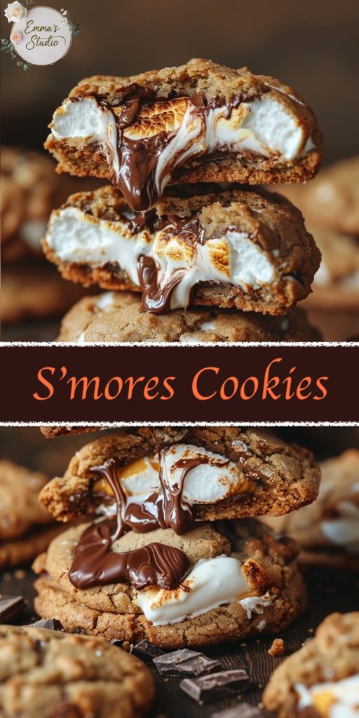 S'mores Cookies Recipe: Campfire Treats at Home - Emma's Cake Studio