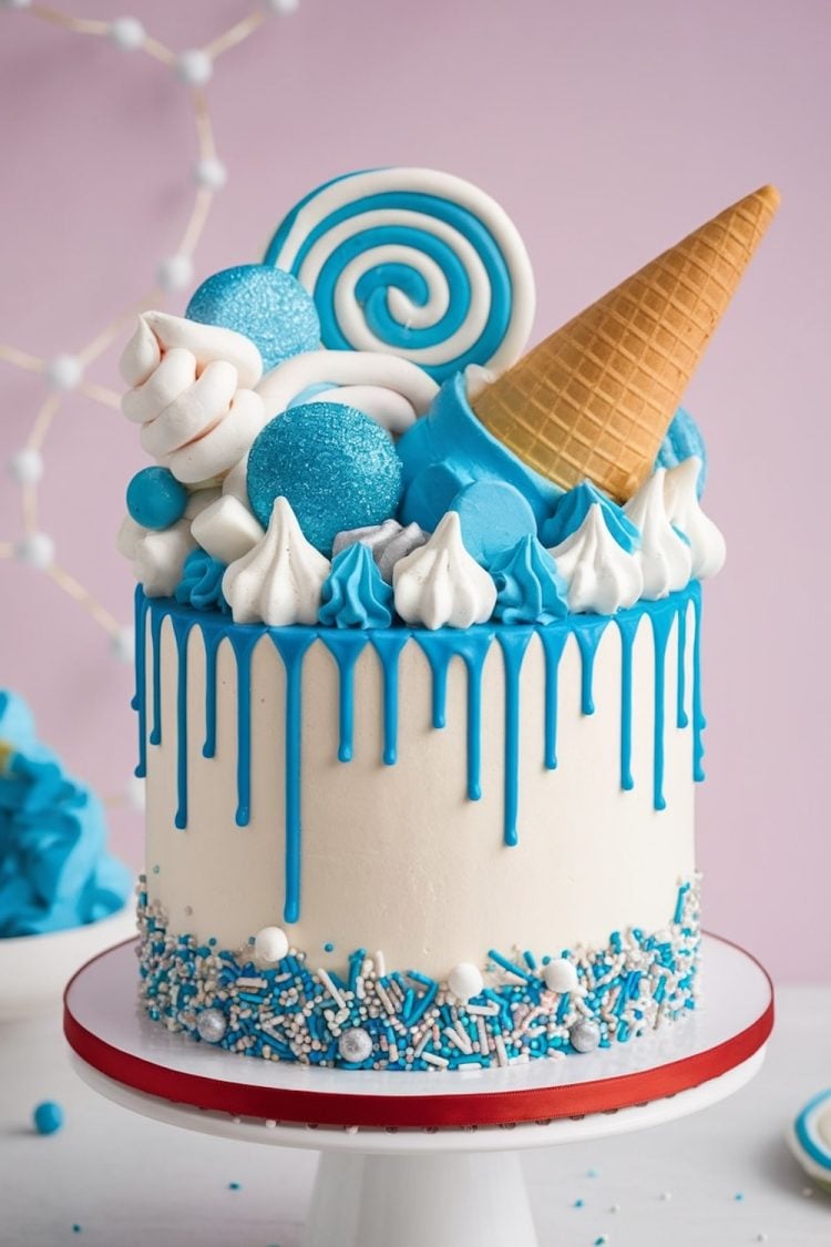11 Birthday Cake Aesthetic Blue Ideas - Emma's Cake Studio
