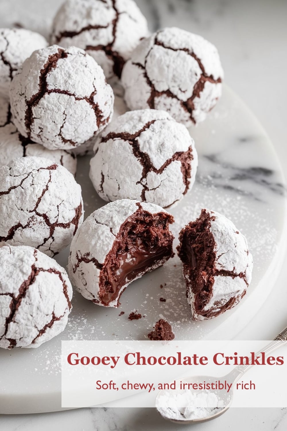 Chocolate Snowball Cookies with Melted Chocolate Centers - Emma's Cake ...