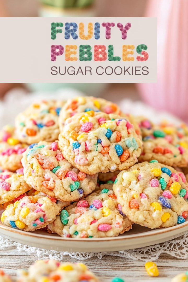 Fruity Pebbles Sugar Cookies Recipe - Emma's Cake Studio