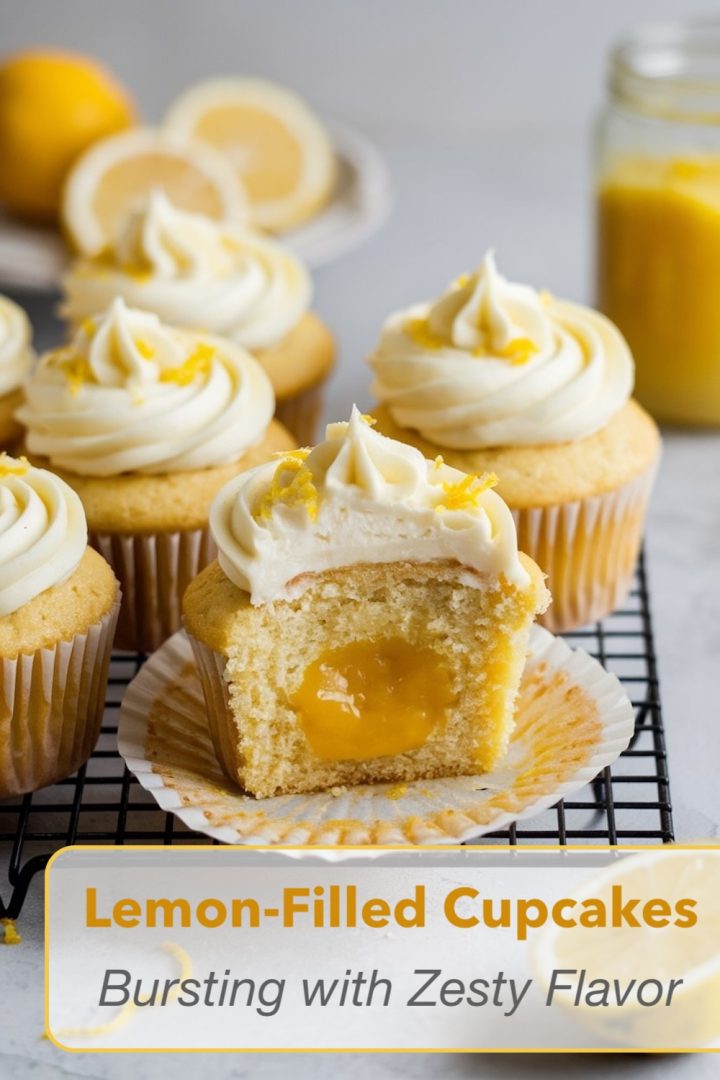 Lemon Curd Cupcakes Recipe - Emma's Cake Studio