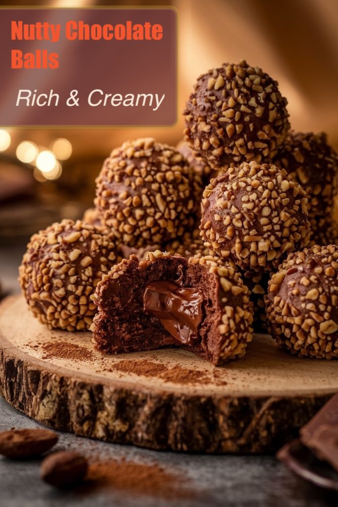 Nutty Chocolate Ball Cookies with a Creamy Center - Emma's Cake Studio