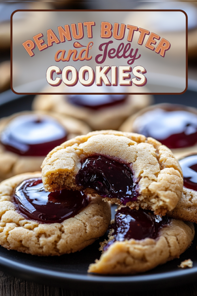 Peanut Butter and Jelly Thumbprint Cookies - PB & J Recipe