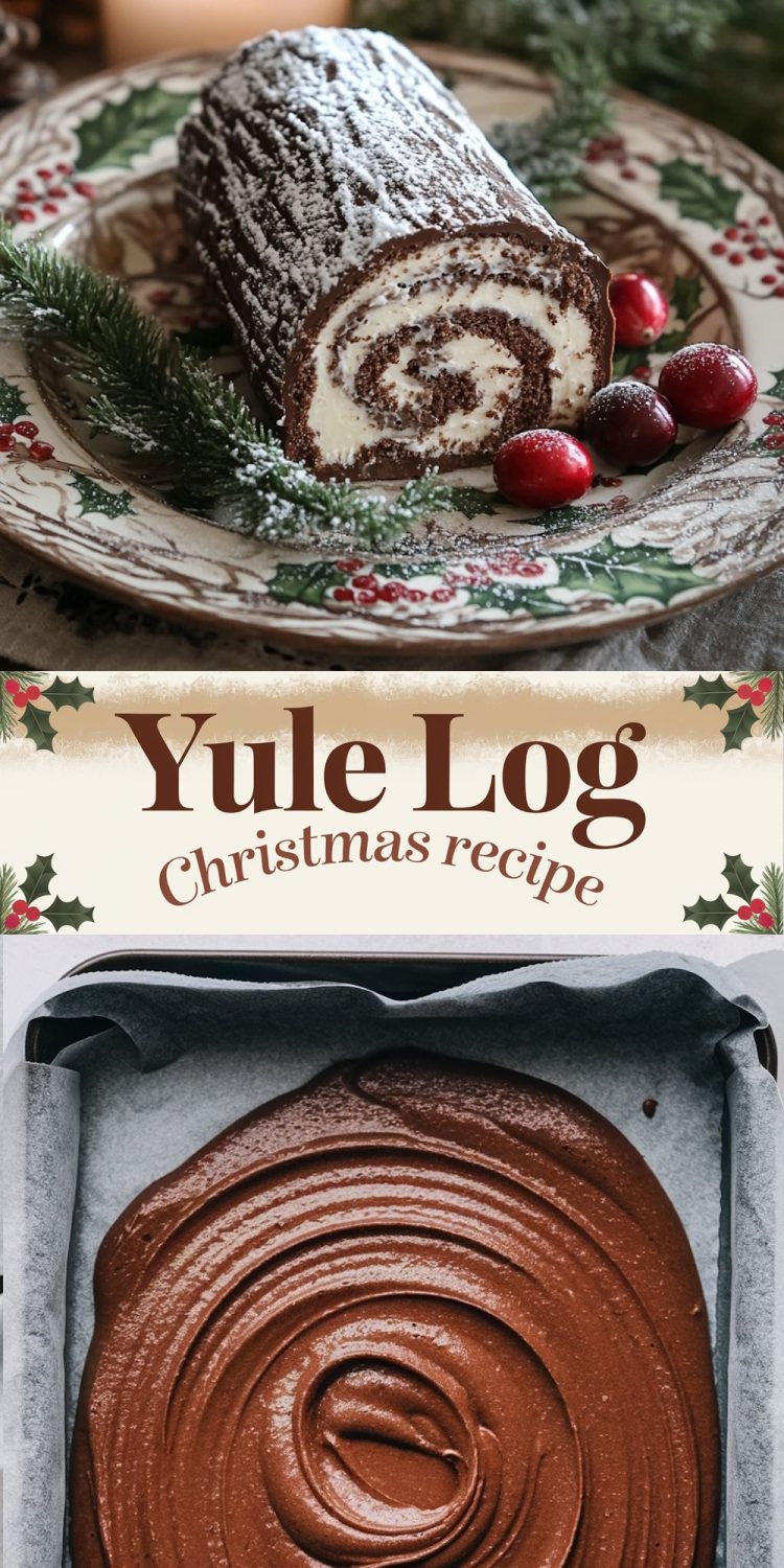 Classic Yule Log Recipe (Bûche De Noël) - Emma's Cake Studio
