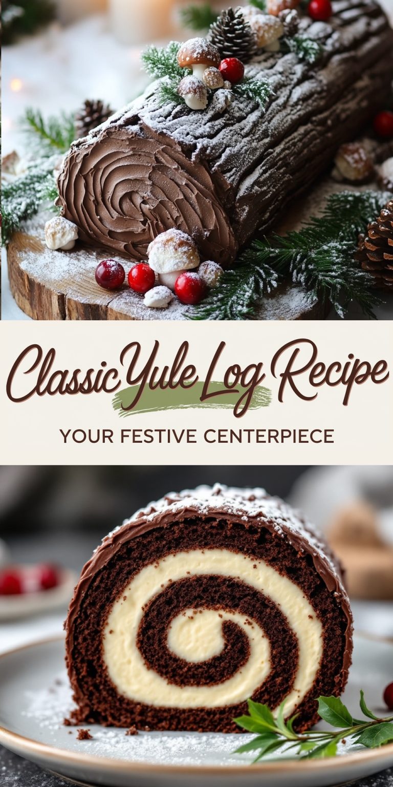 Classic Yule Log Recipe (Bûche De Noël) - Emma's Cake Studio