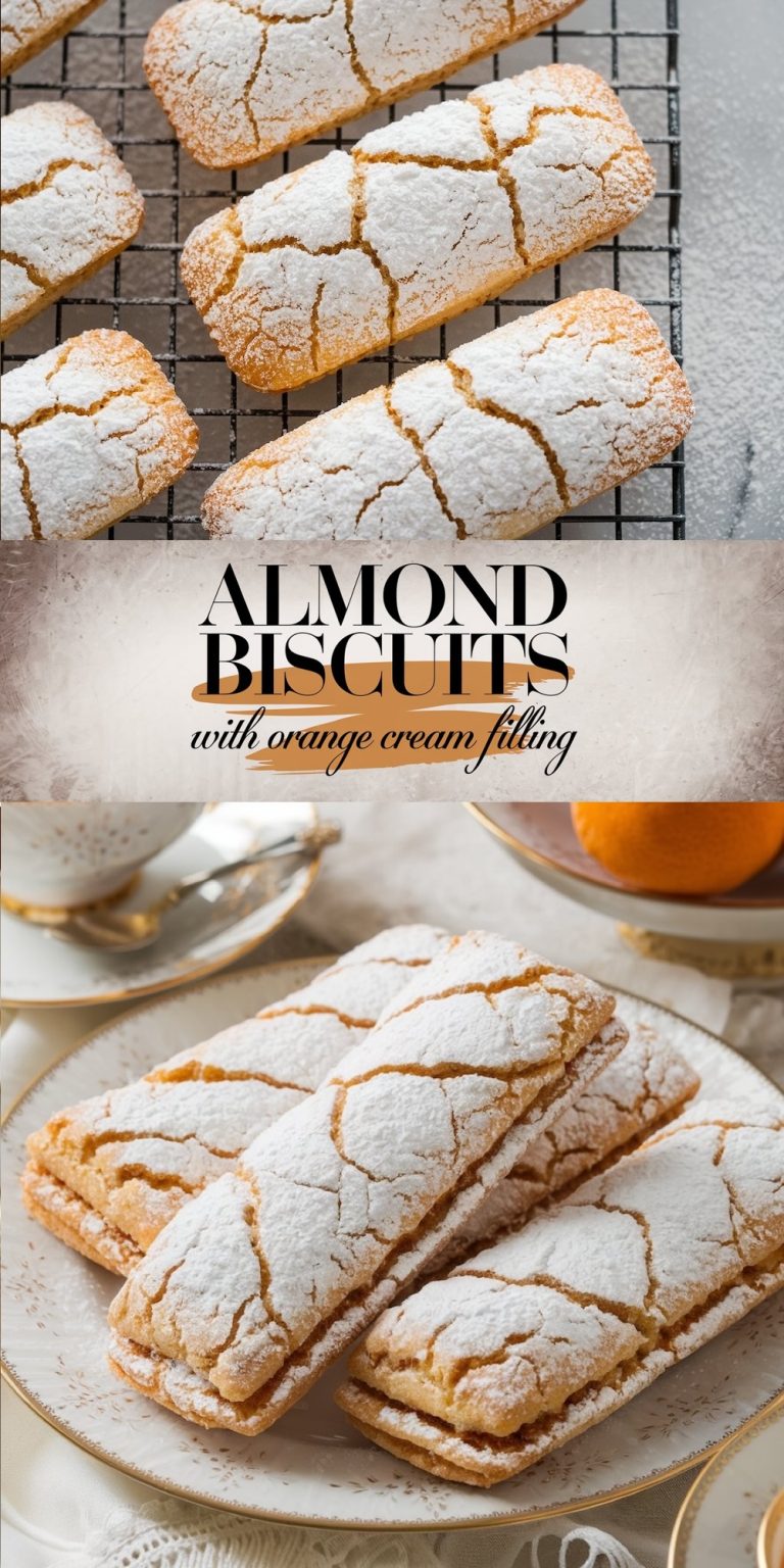 Italian Almond Biscuits with Orange Cream Filling - Emma's Cake Studio