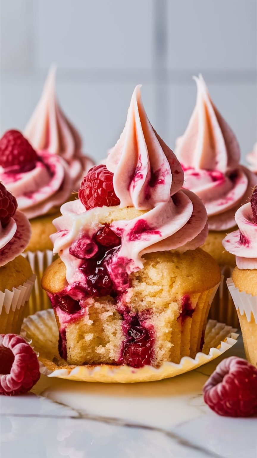 Lemon Raspberry Swirl Cupcakes: Sweet & Tangy Treats - Emma's Cake Studio