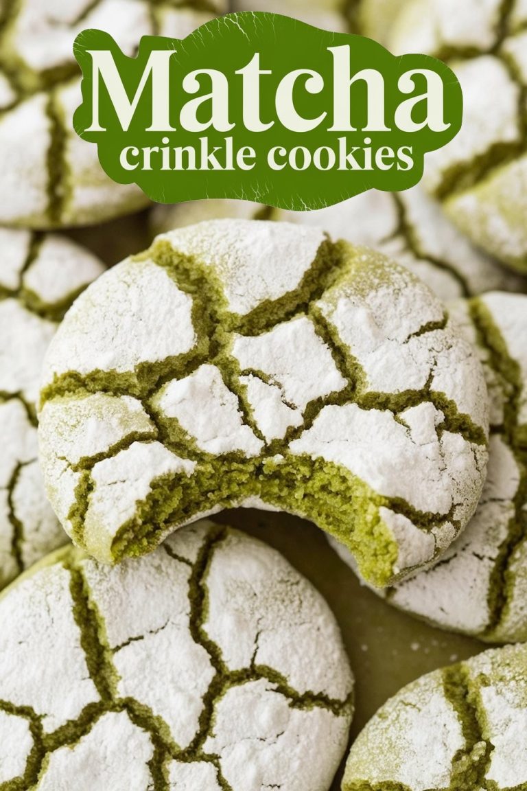 Matcha Crinkle Cookies - Emma's Cake Studio