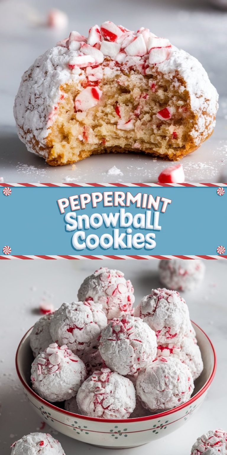 Peppermint Snowball Cookies Recipe - Emma's Cake Studio