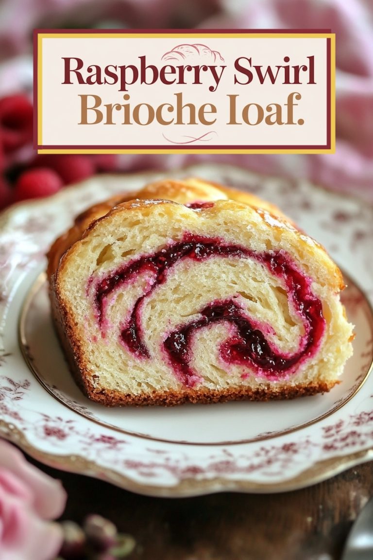 Raspberry Swirl Brioche Loaf Recipe - Emma's Cake Studio