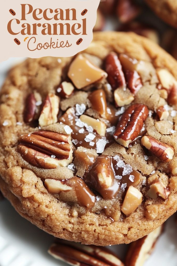Salted Caramel Pecan Cookies - Emma's Cake Studio