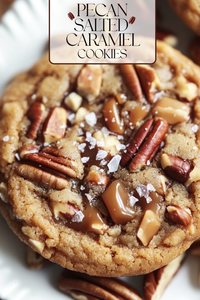 Salted Caramel Pecan Cookies - Emma's Cake Studio