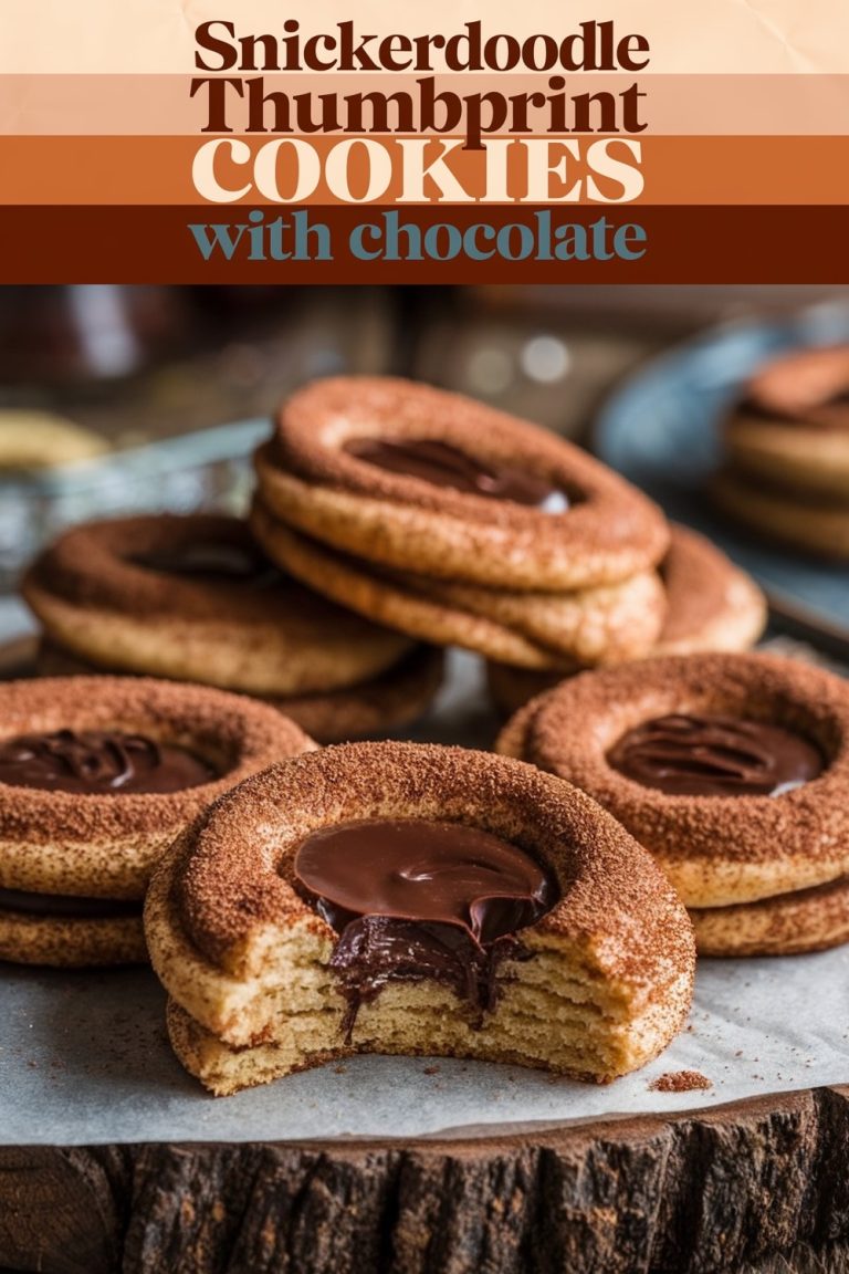 Snickerdoodle Thumbprint Cookies with Chocolate - Emma's Cake Studio