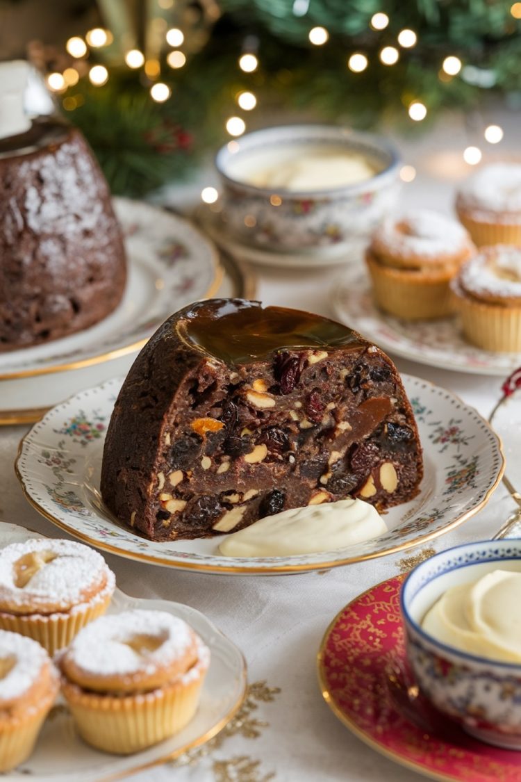 Christmas Pudding – Traditional British Holiday Dessert With Spiced ...