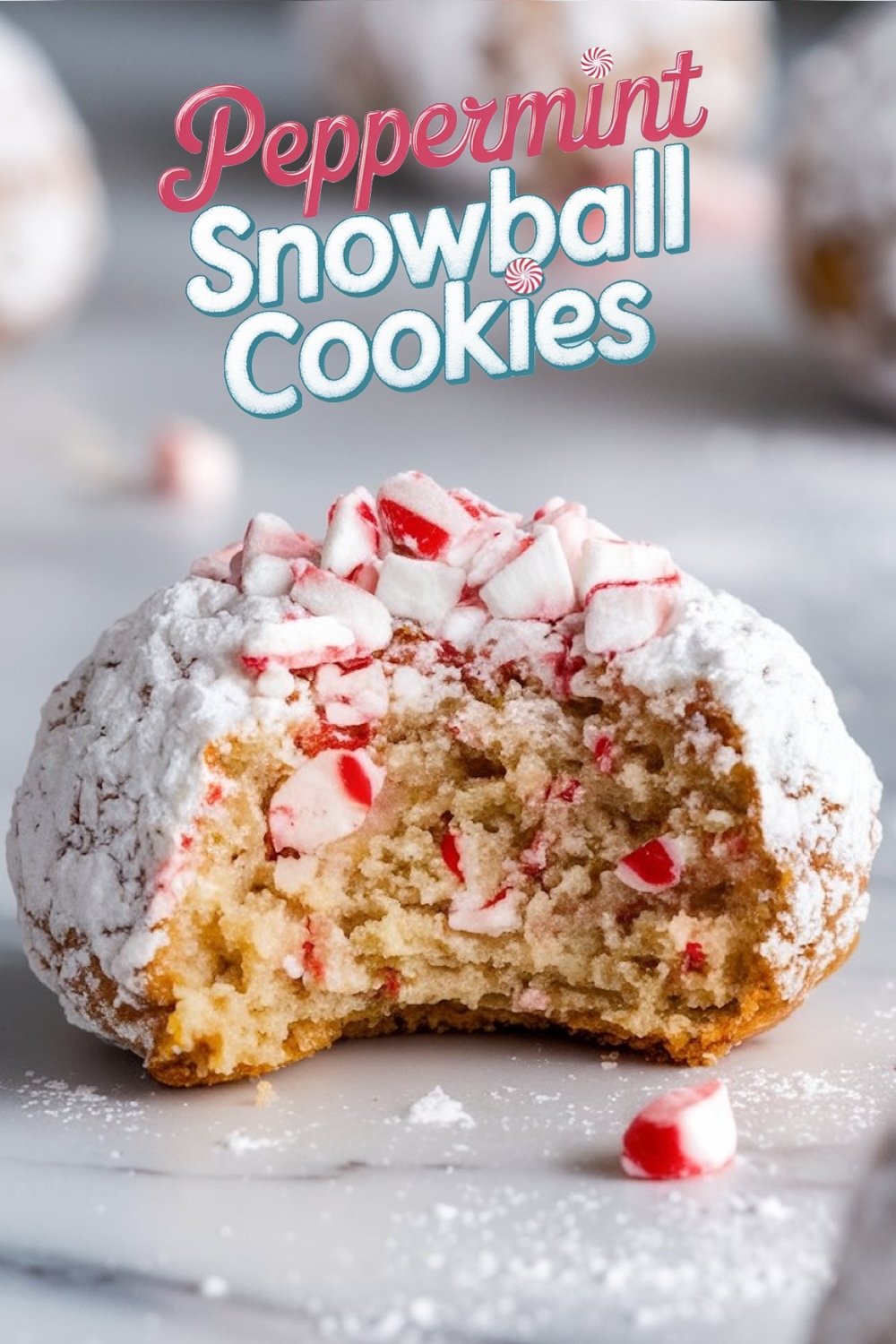 Peppermint Snowball Cookies Recipe - Emma's Cake Studio