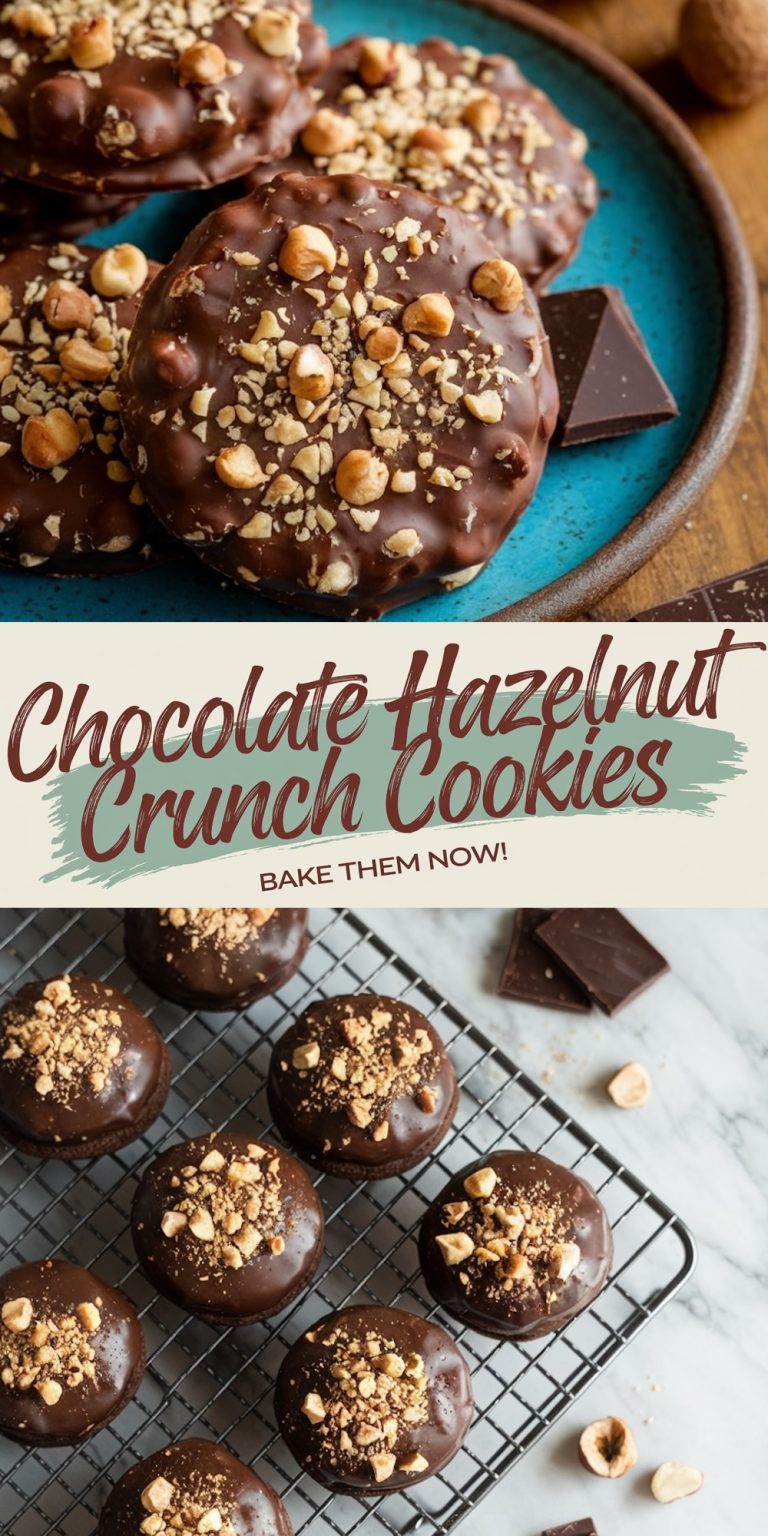 Chocolate Hazelnut Crunch Cookies - Emma's Cake Studio