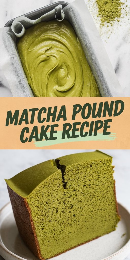 Matcha Pound Cake Recipe: A Sweet, Comforting Loaf with a Touch of Green