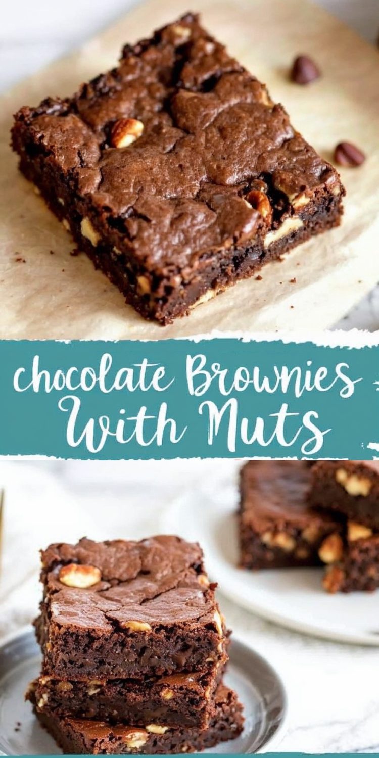 Fudgy Chocolate Brownies with a Crunchy Nut Twist: A Cozy Home Baking ...