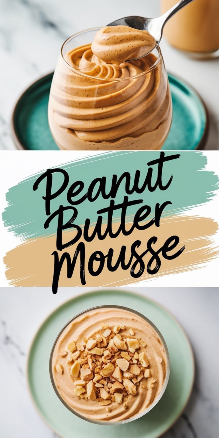 Peanut Butter Mousse with Crunchy Peanuts - Emma's Cake Studio