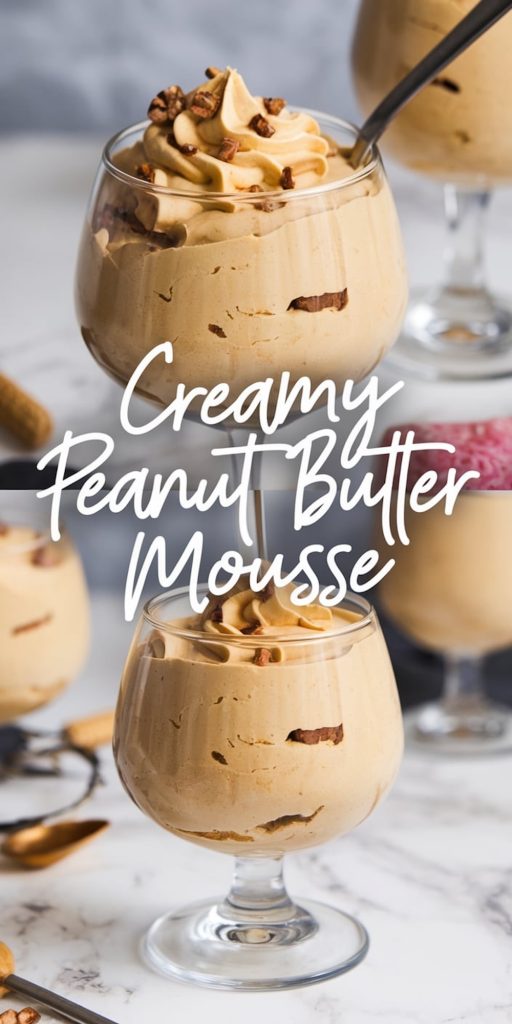 Peanut Butter Mousse with Crunchy Peanuts - Emma's Cake Studio