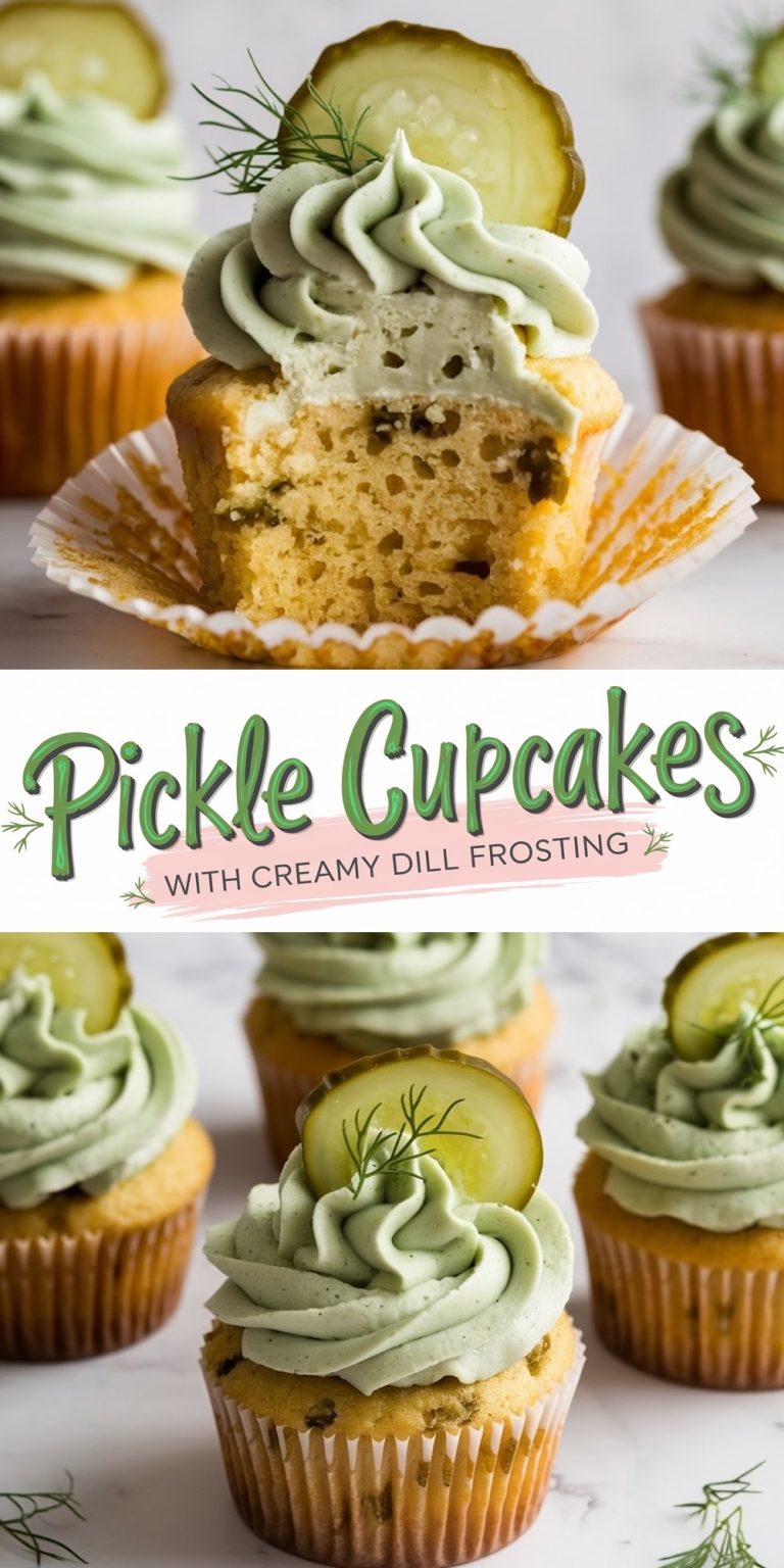 Tangy Dill Pickle Cupcakes with Herby Frosting - Emma's Cake Studio