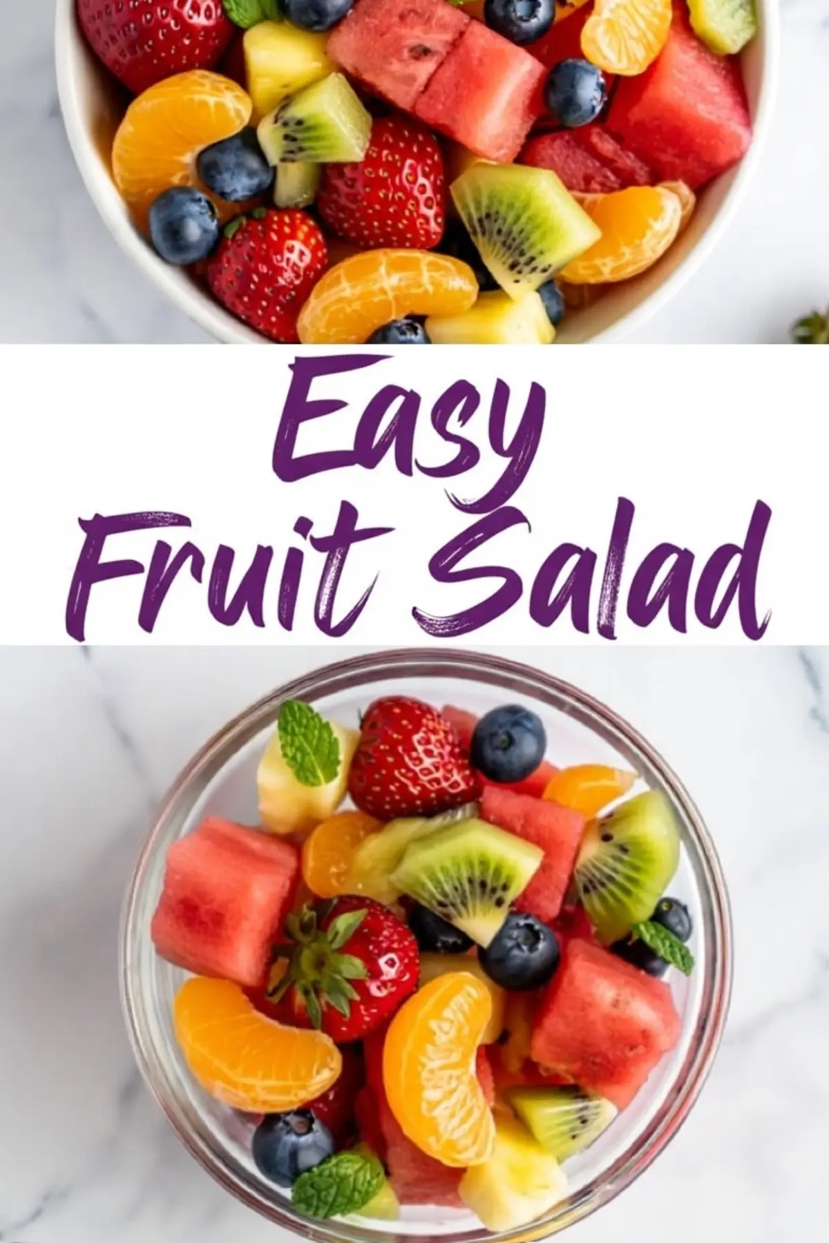 Easy Fruit Salad Without Dressing - Emma's Cake Studio