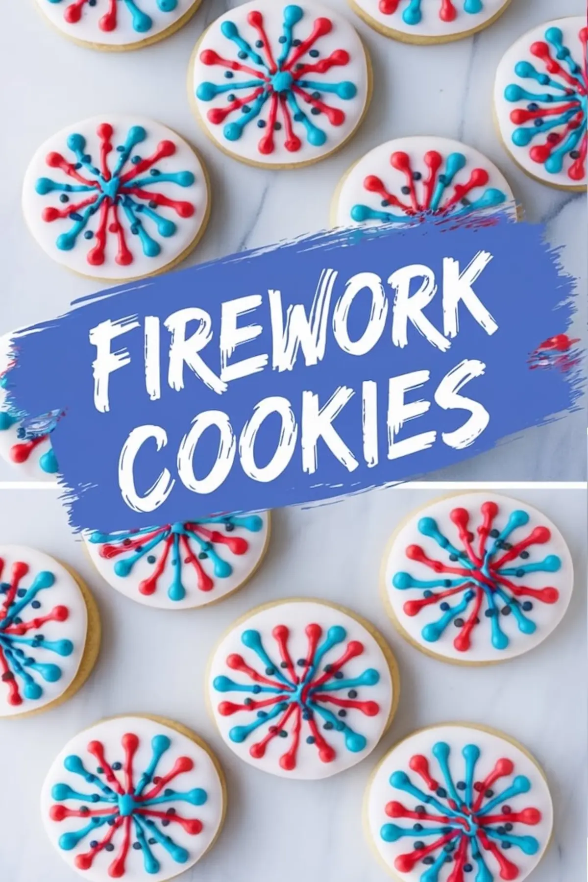 Fireworks Sugar Cookies: Patriotic Dessert to Bake Ahead of Time - Emma ...