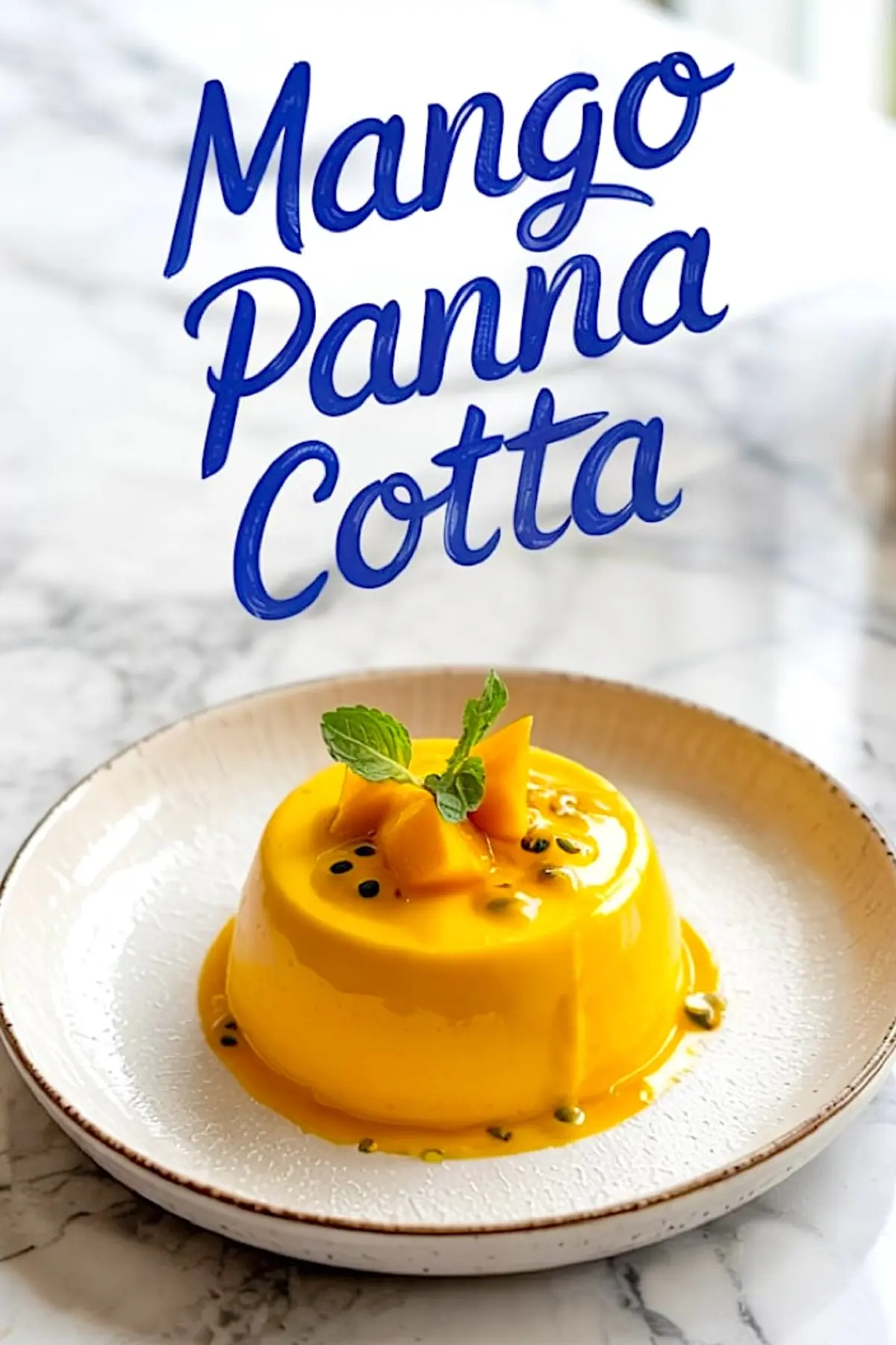 Mango Panna Cotta with Vanilla Cream – A Chilled Summer Dessert Worth ...
