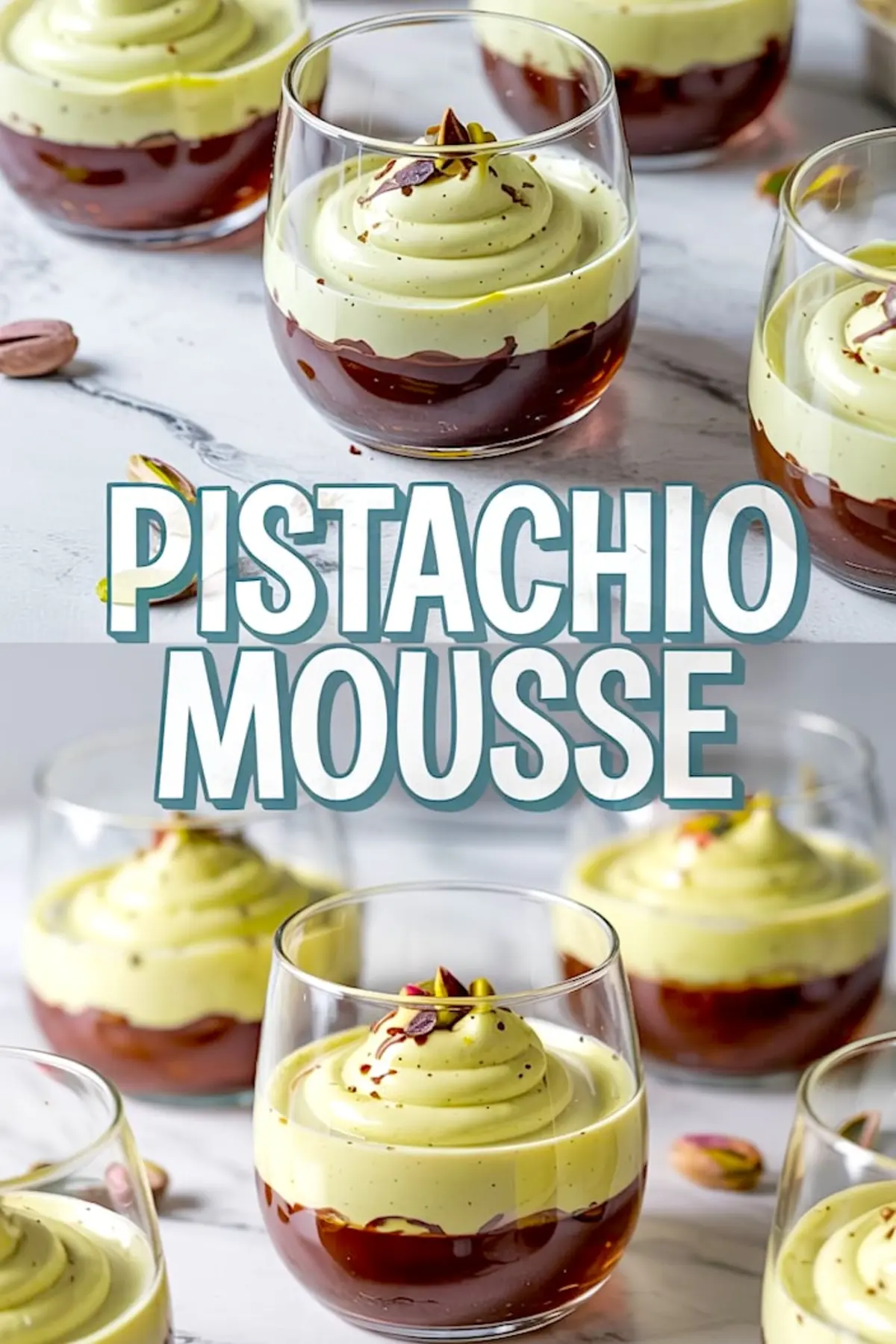 Pistachio Mousse with Chocolate Ganache - Emma's Cake Studio