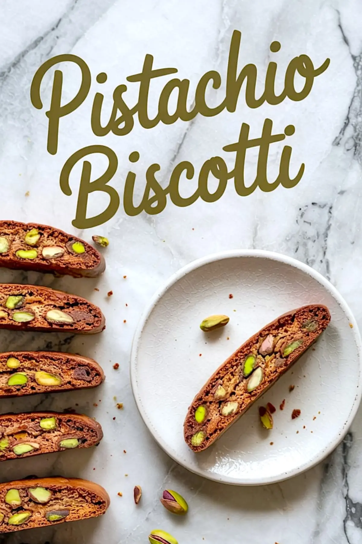 Pistachio Biscotti Recipe With Chocolate & My Crisp Texture Secret