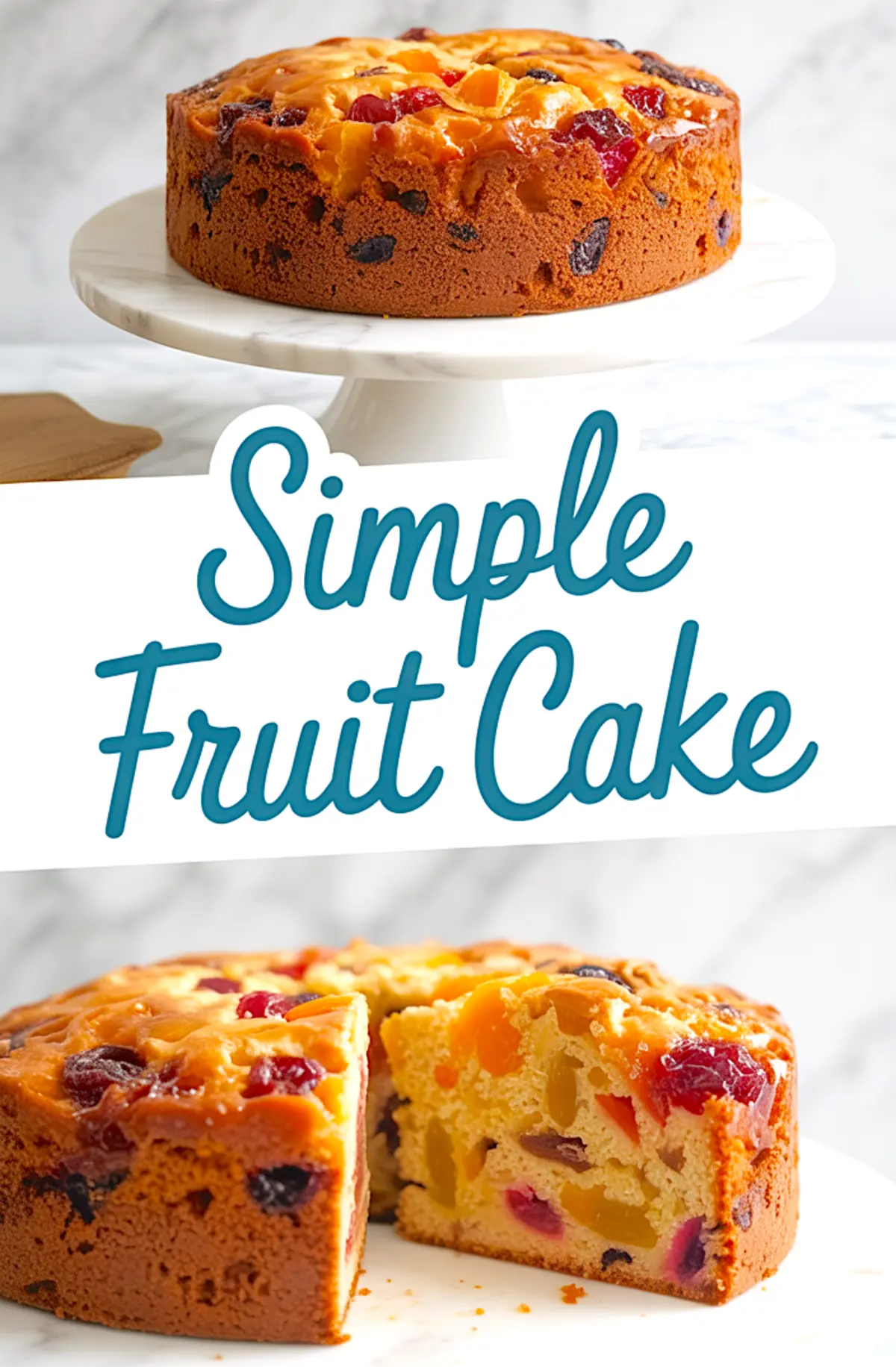 Simple Fruit Cake Recipe with Mixed Dried Fruit and Citrus Glaze - Emma's Cake Studio