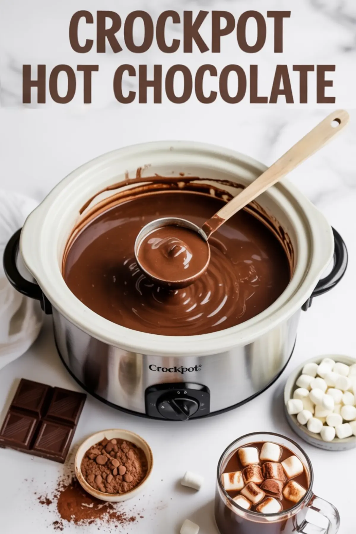 Crock Pot Hot Chocolate – Slow Cooker Recipe For Creamy Hot Cocoa At ...