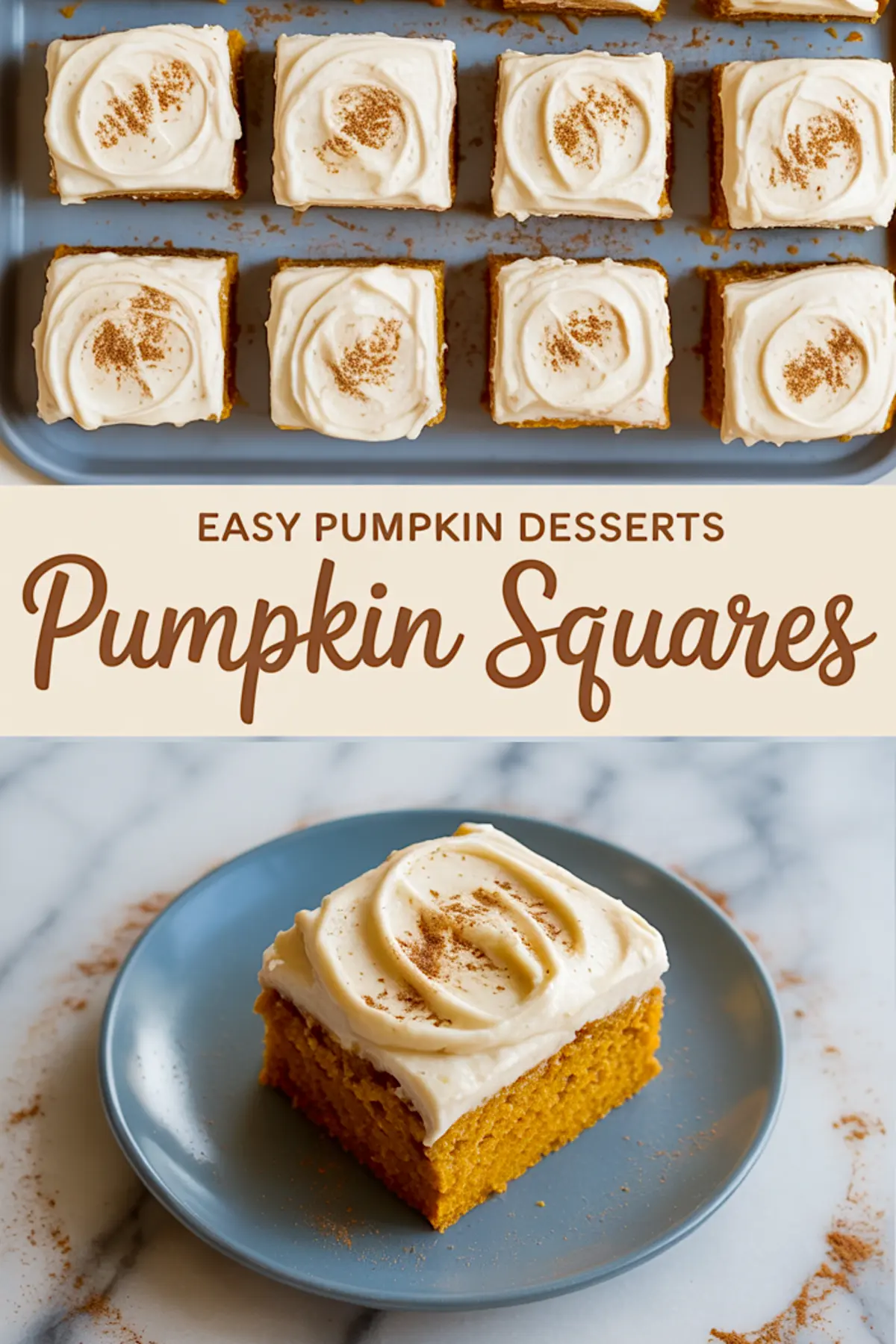 Pumpkin Squares Recipe – Easy Spiced Bars For Fall And Pumpkin Desserts ...