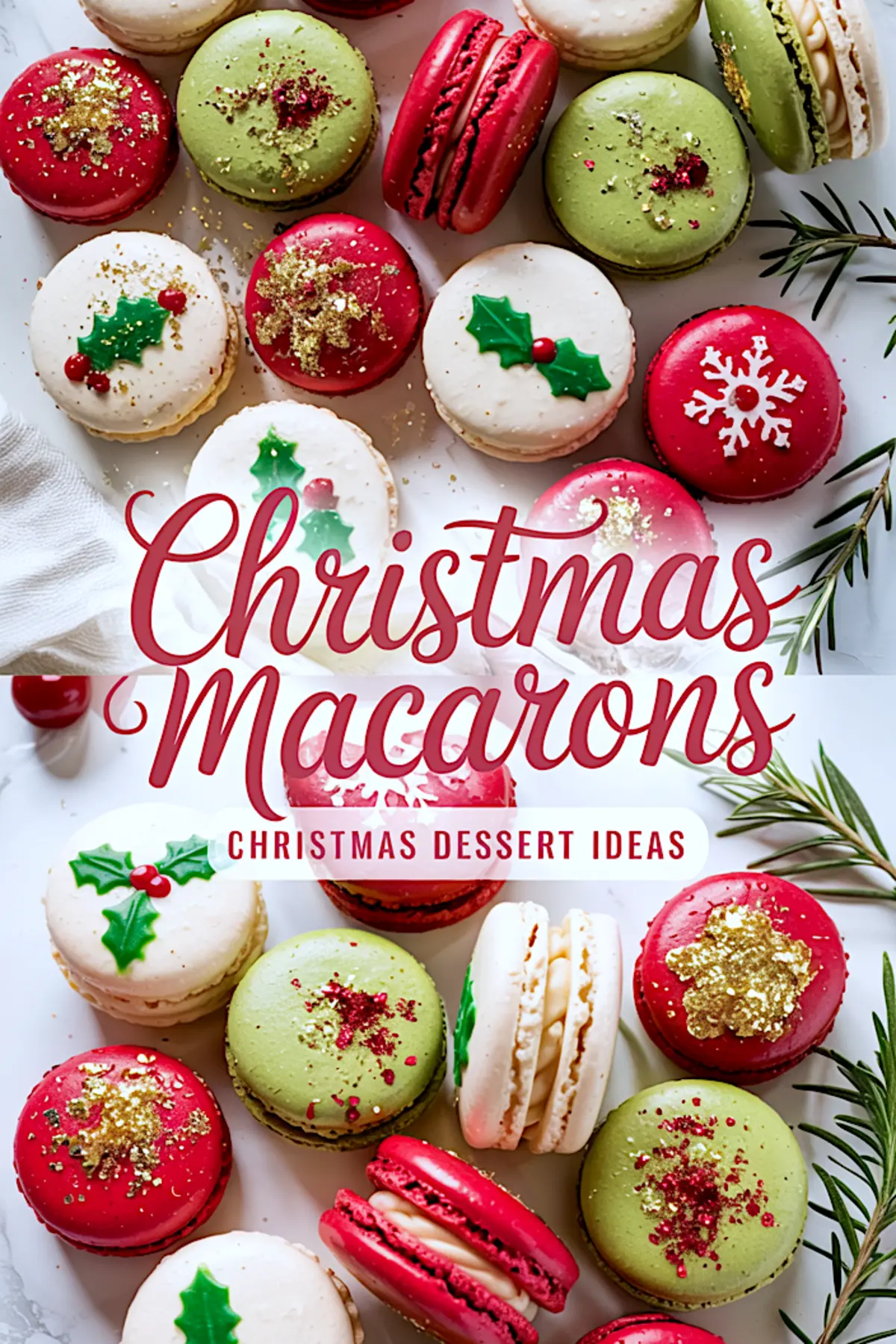 Christmas Macarons – Festive Macaron Cookies For Holiday Baking - Emma ...