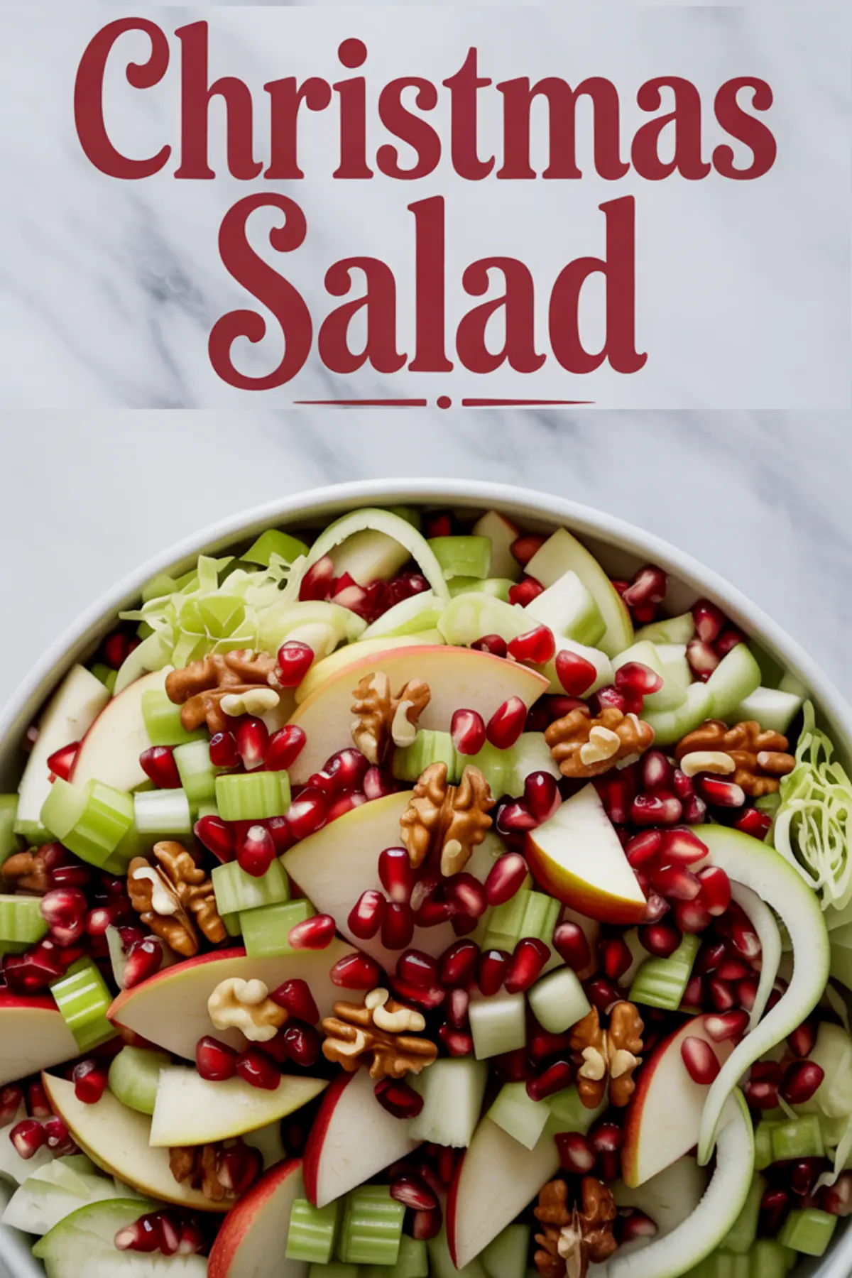 Christmas Salad – Easy Winter Salad With Greens And Pomegranate Seeds ...