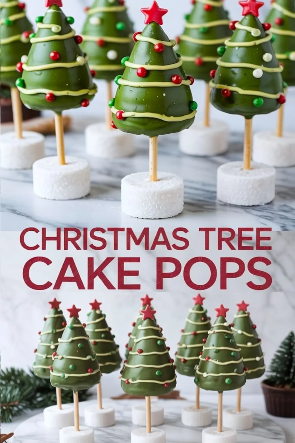 Christmas Tree Cake Pops – Easy Holiday Treat On Cake Pop Sticks - Emma ...