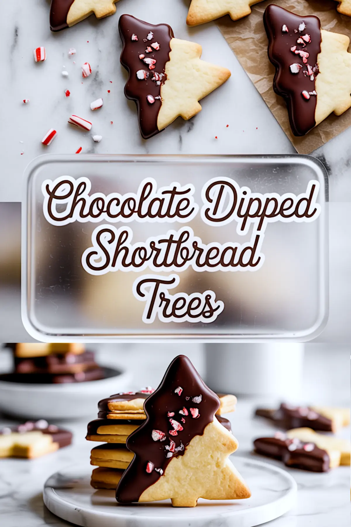 Chocolate Dipped Shortbread Trees – Buttery Christmas Cookies - Emma's ...