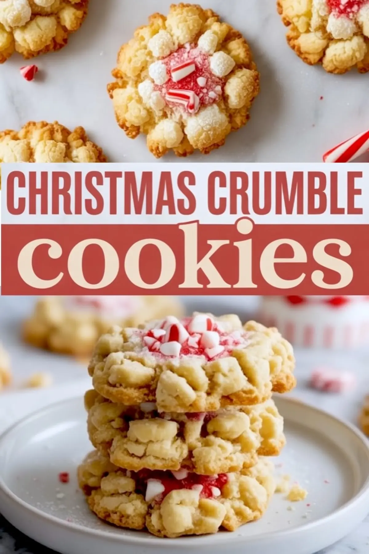 Christmas Crumble Cookies Recipe: Peppermint Crumbl-Style Holiday ...