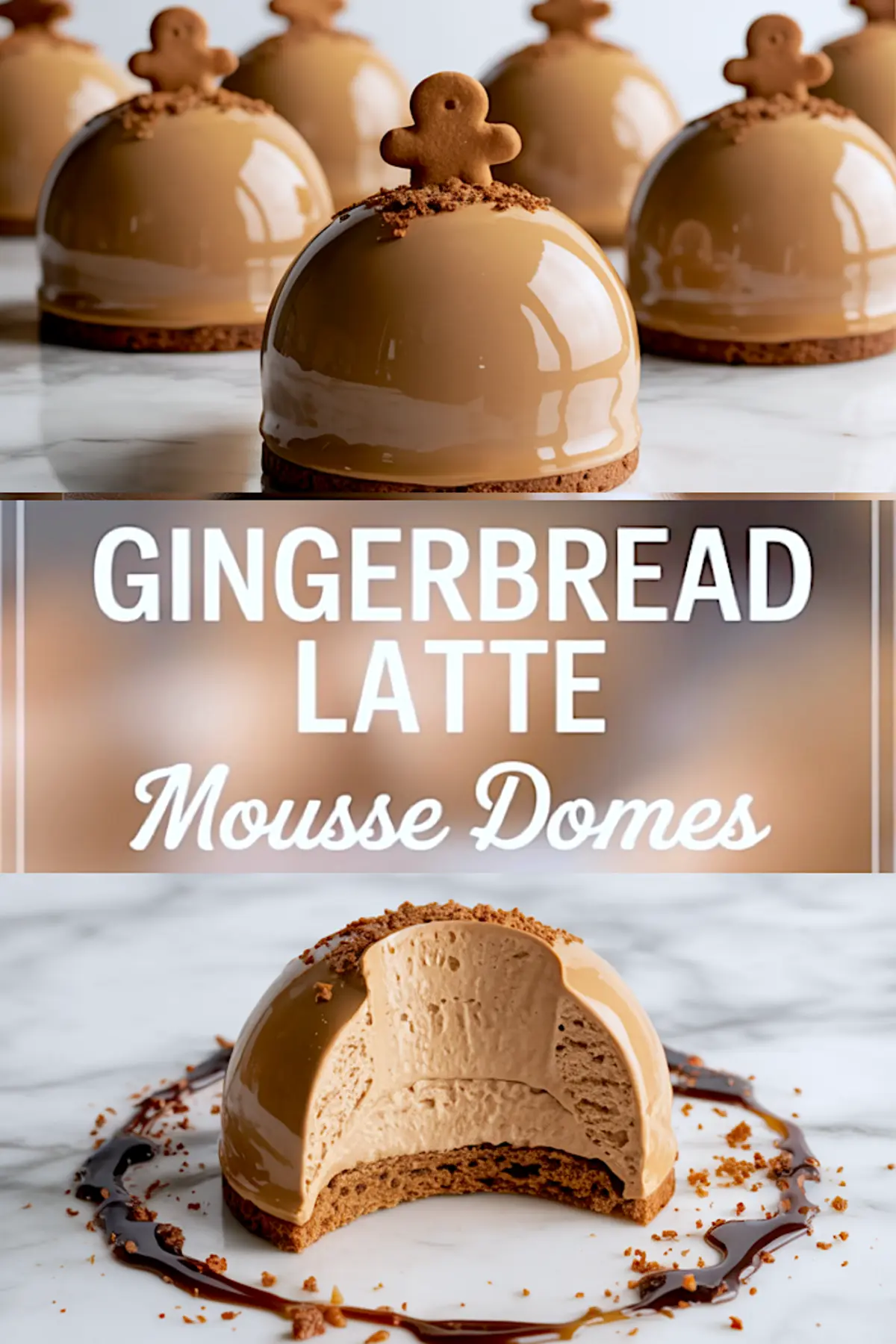 Gingerbread Latte Mousse Domes – A Gourmet Holiday Dessert Idea - Emma ...