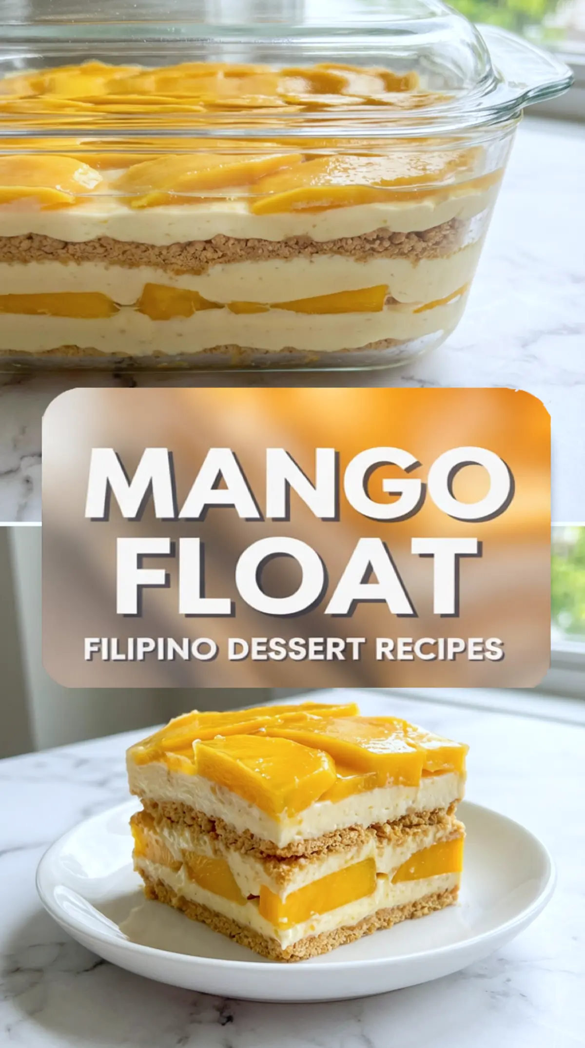 Mango Float Recipe: Filipino No-Bake Dessert - Emma's Cake Studio